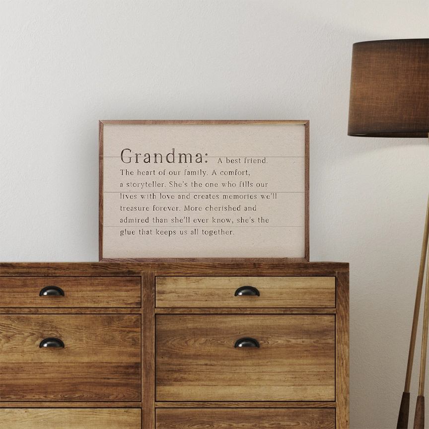 Family Definition Grandma 8x5 – Finery Marketplace